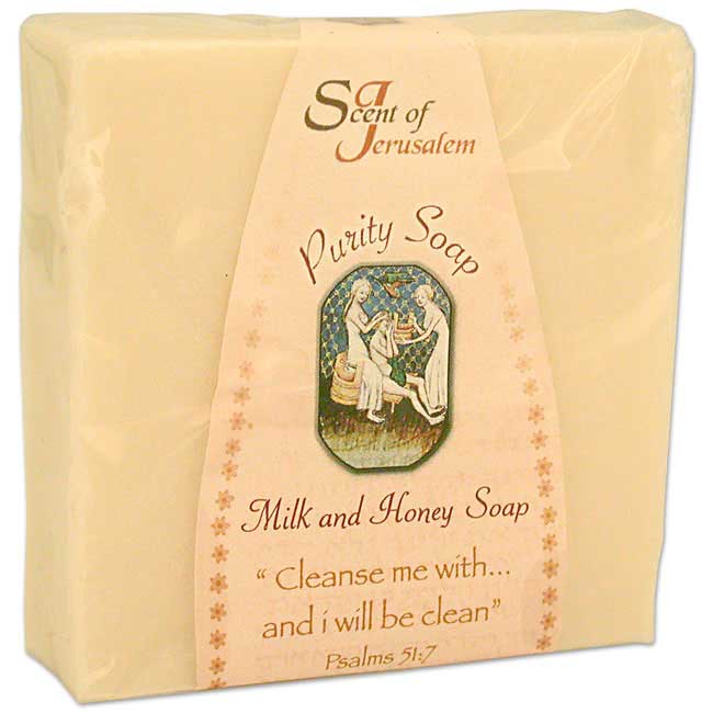 Scent of Jerusalem Purity Soap. Milk & Honey. 100 grams / 3.5 oz.