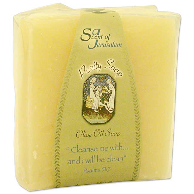 Olive Oil Soap. Scent of Jerusalem Purity Soap. 100 grams / 3.5 ounces