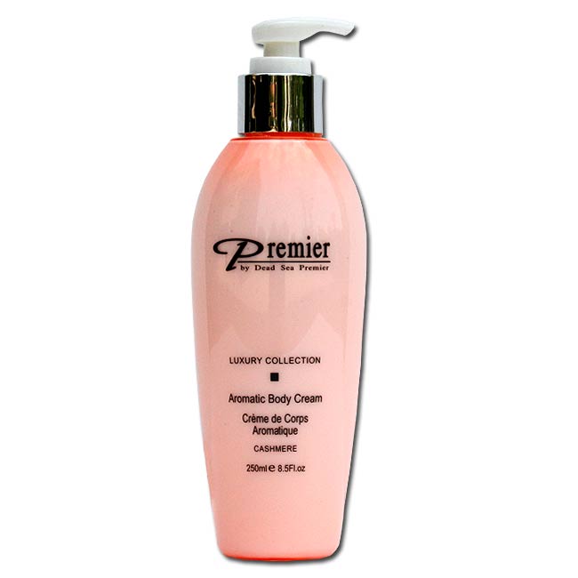 Premier Cashmere Aromatic Body Cream. Dead Sea Lotion for All Skin Types.