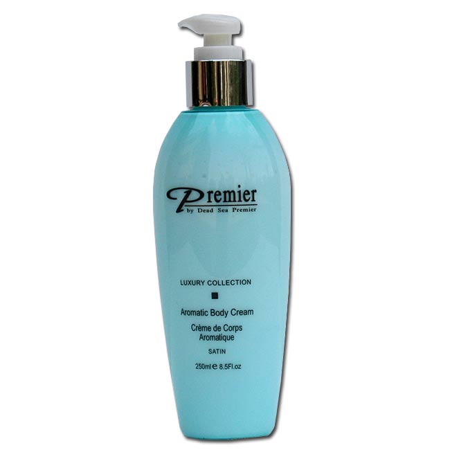 Premier Satin Aromatic Body Cream. Dead Sea Lotion for All Skin Types.