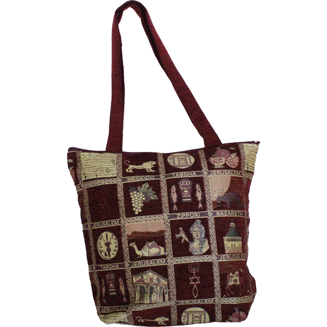 Shoulder bags embroidered with ethnic middle east art.